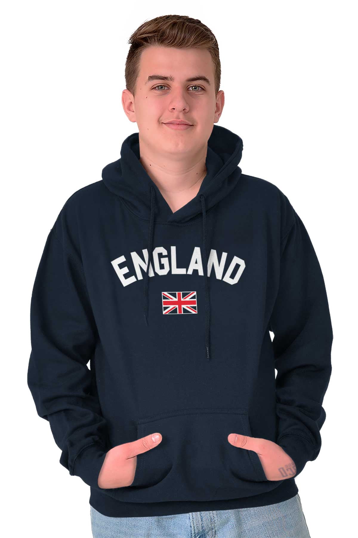 England Country Flag Soccer Fan Pride Unisex Plus Fleece Graphic Hoodie ...