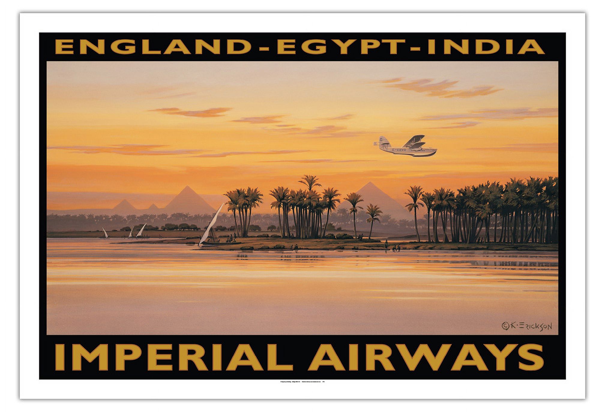 England - Egypt - India - Imperial Airways - Vintage Airline Travel ...