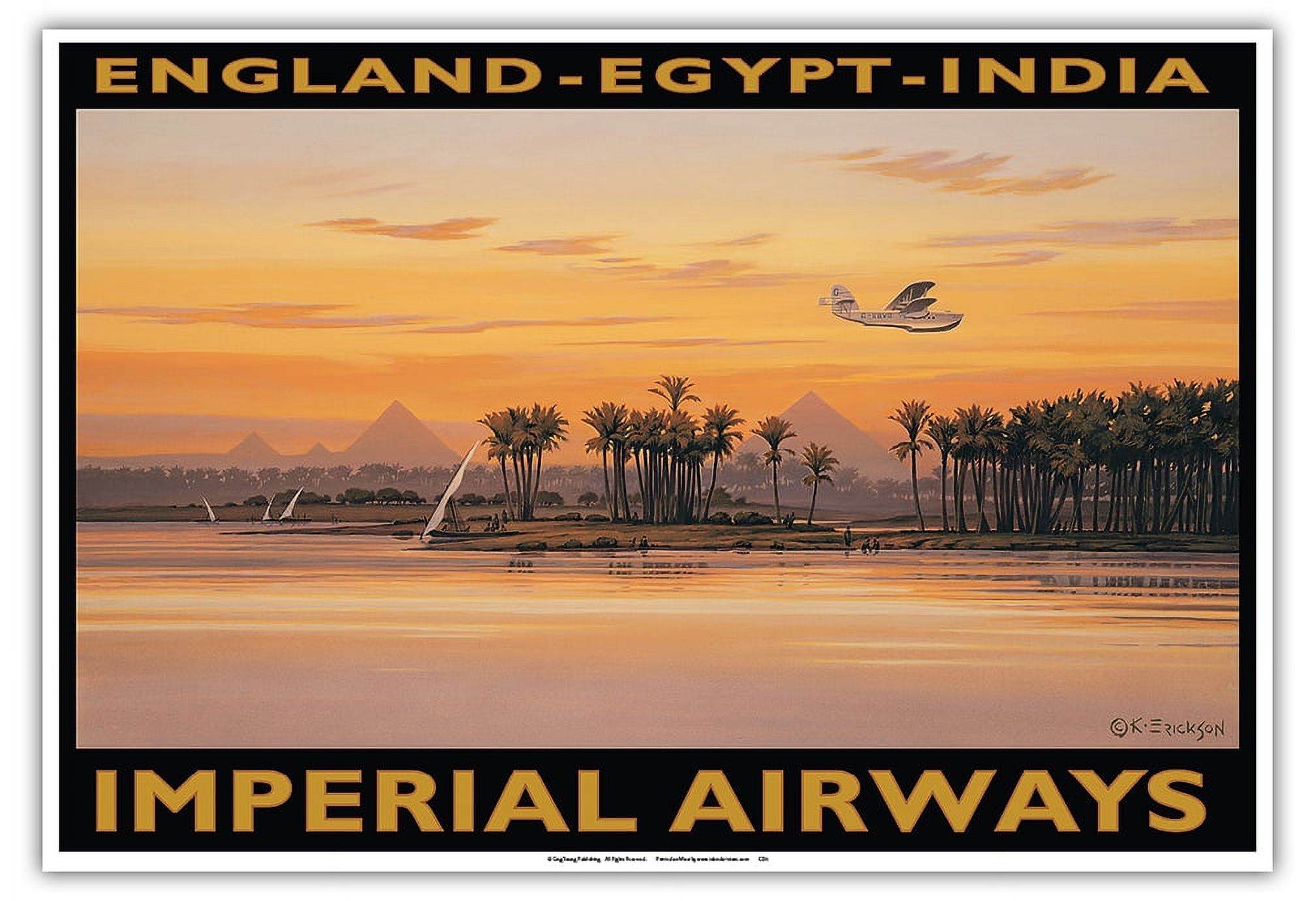 England - Egypt - India - Imperial Airways - Vintage Airline Travel ...