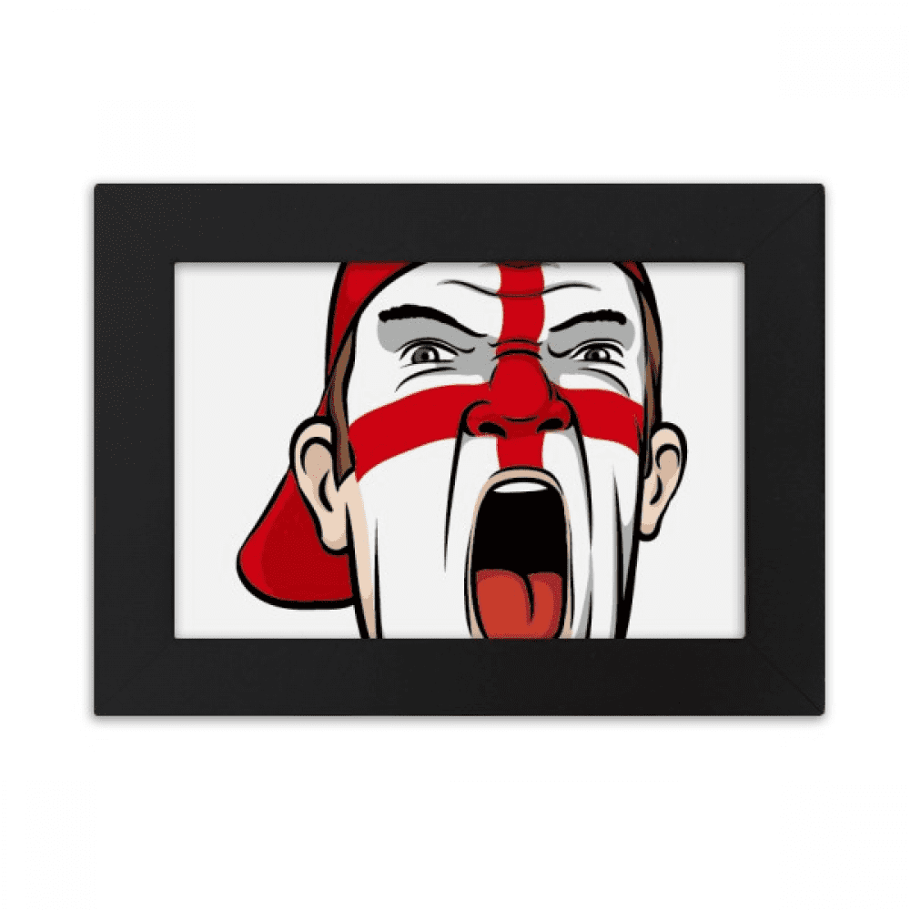 England Flag Facial Makeup Head Screang Cap Desktop Photo Frame ...
