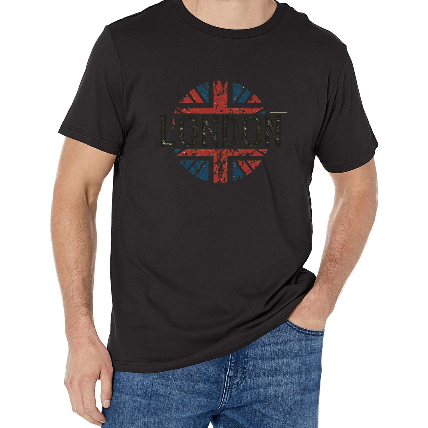 England Flag Made By Symbols Of The UK And London Vintage Mens T-Shirts ...