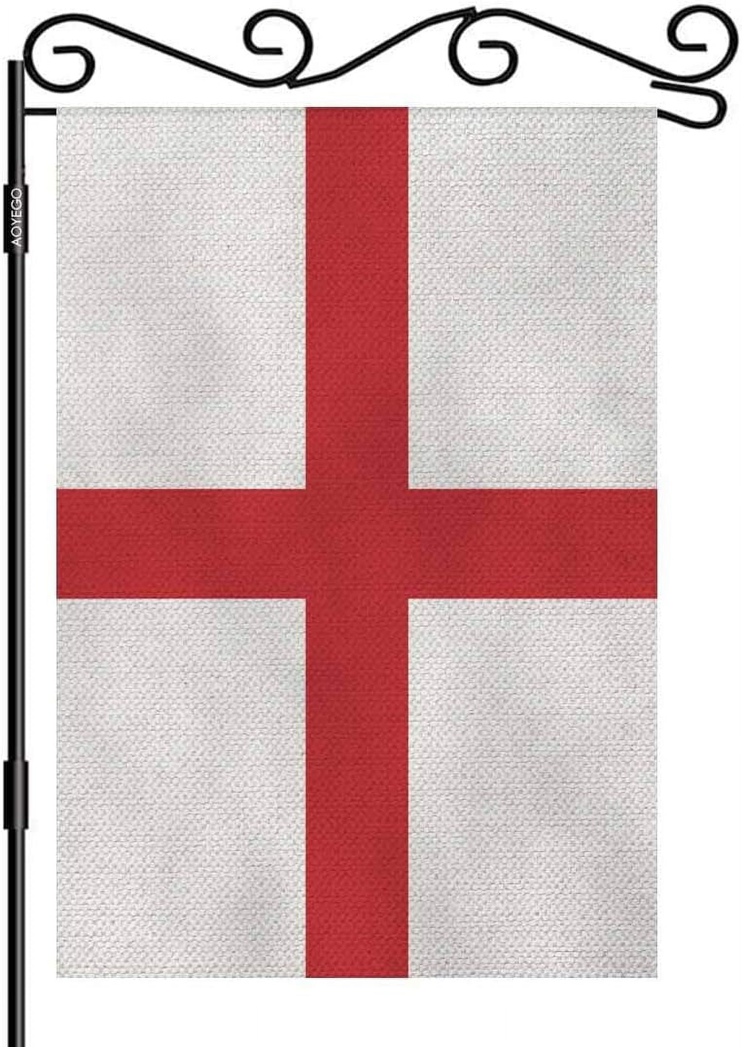 England Flag Small Garden Flag Vertical Double Sided Britain Emblem ...