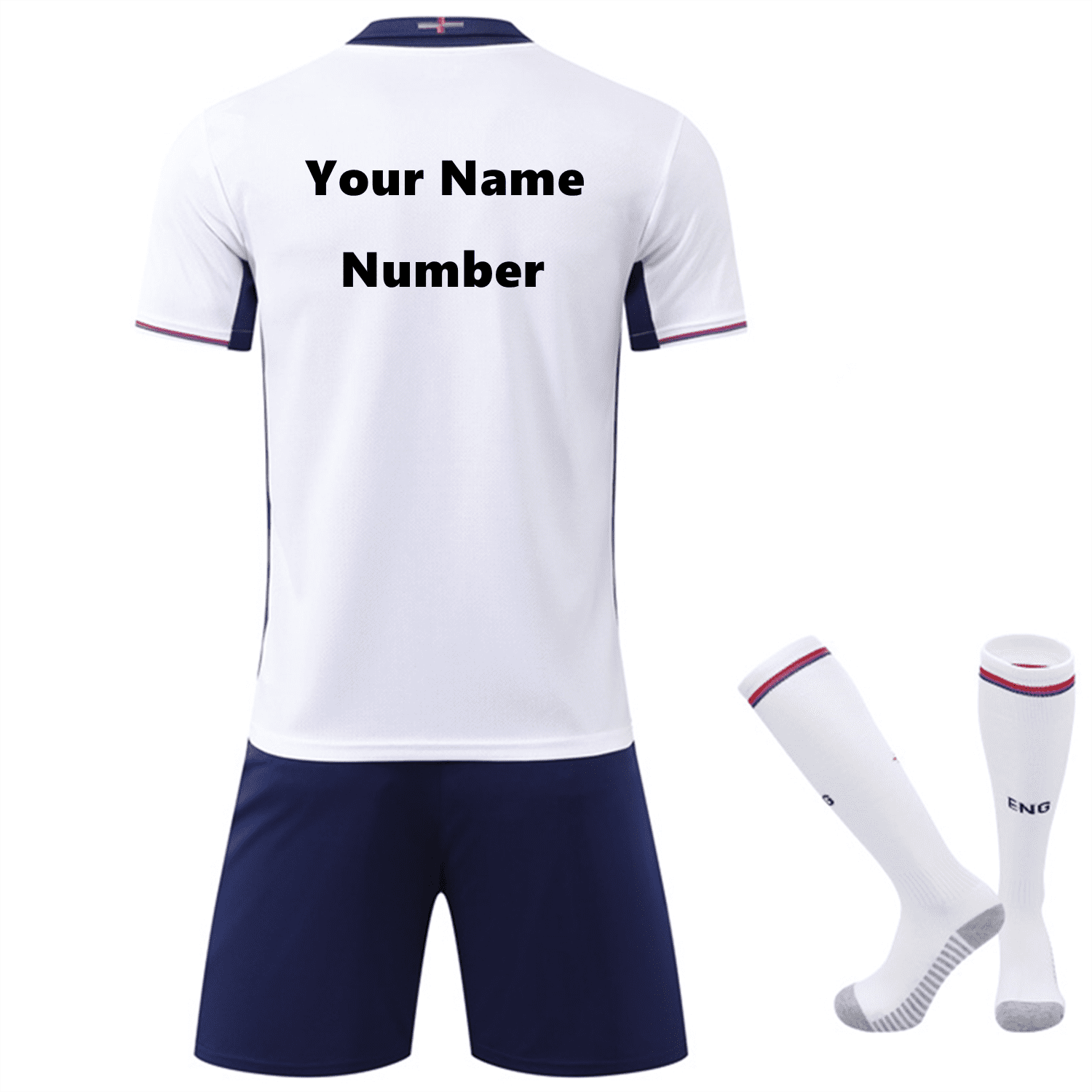 England Home UEFA Euro Cup 2024 Customized Soccer Jersey Kit - Walmart.com