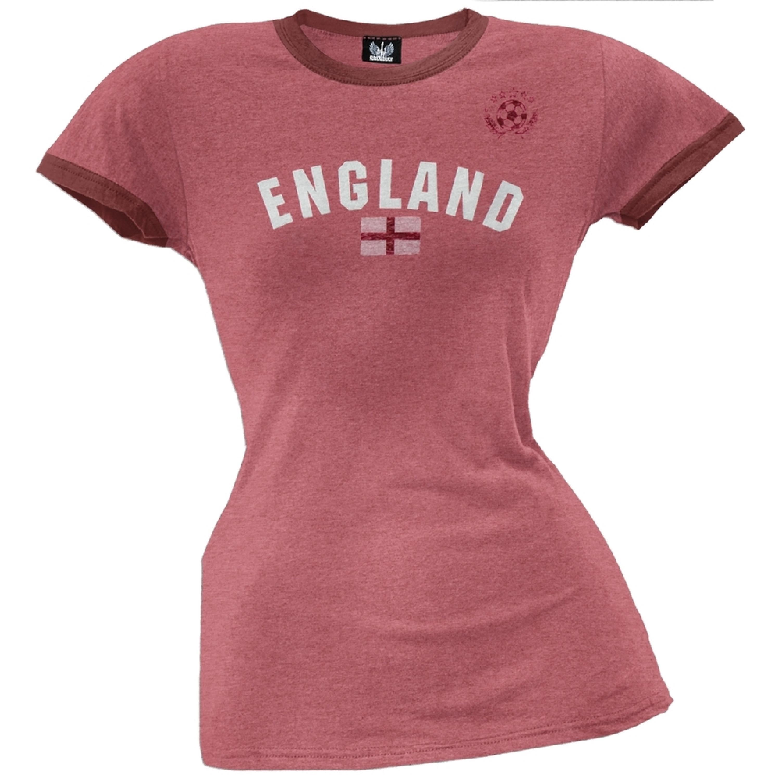 England Ladies Soccer Ringer T-Shirt - Small - Walmart.com