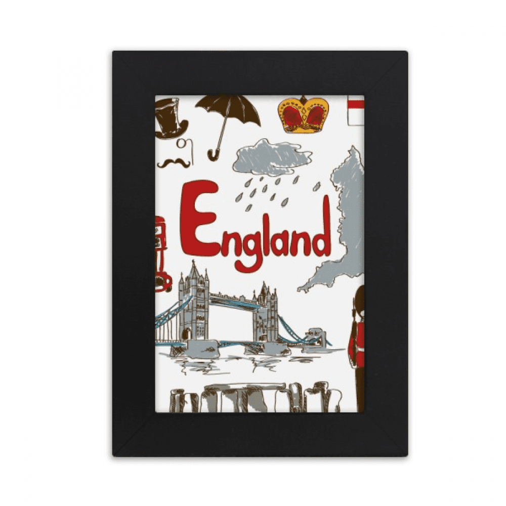 England Landscap Animals National Flag Desktop Photo Frame Picture ...