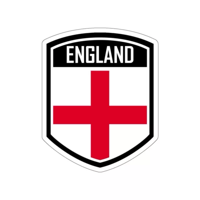England National Flag Shield Country Sticker Vinyl Decal Logo Design ...