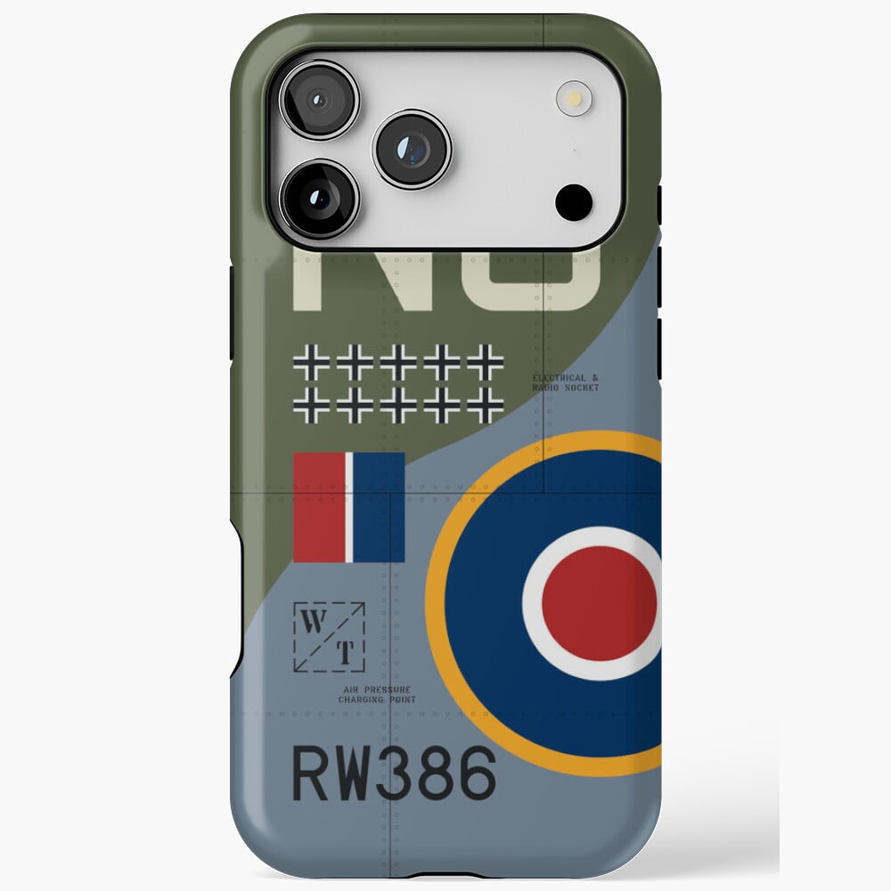England Spitfire Aircraft Markings WW2 Military Plane Case for iPhone ...