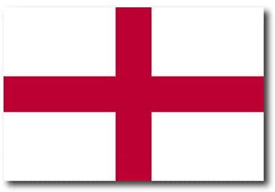 England St George Flag Car Decal - 3" x 5" - Walmart Business Supplies