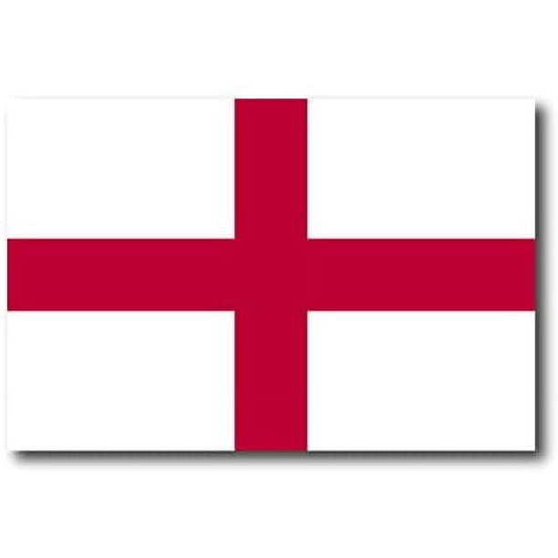 England St George Flag Car Decal - 3" x 5" - Walmart Business Supplies