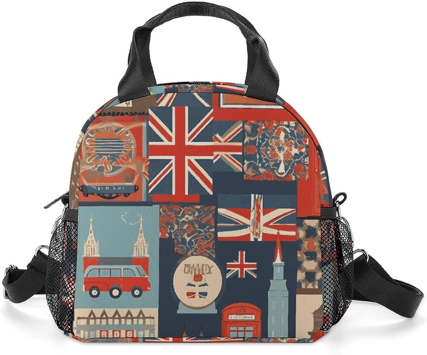 England Symbols Lunch Bag Insulated Lunch Box for Women Reusable Lunch ...