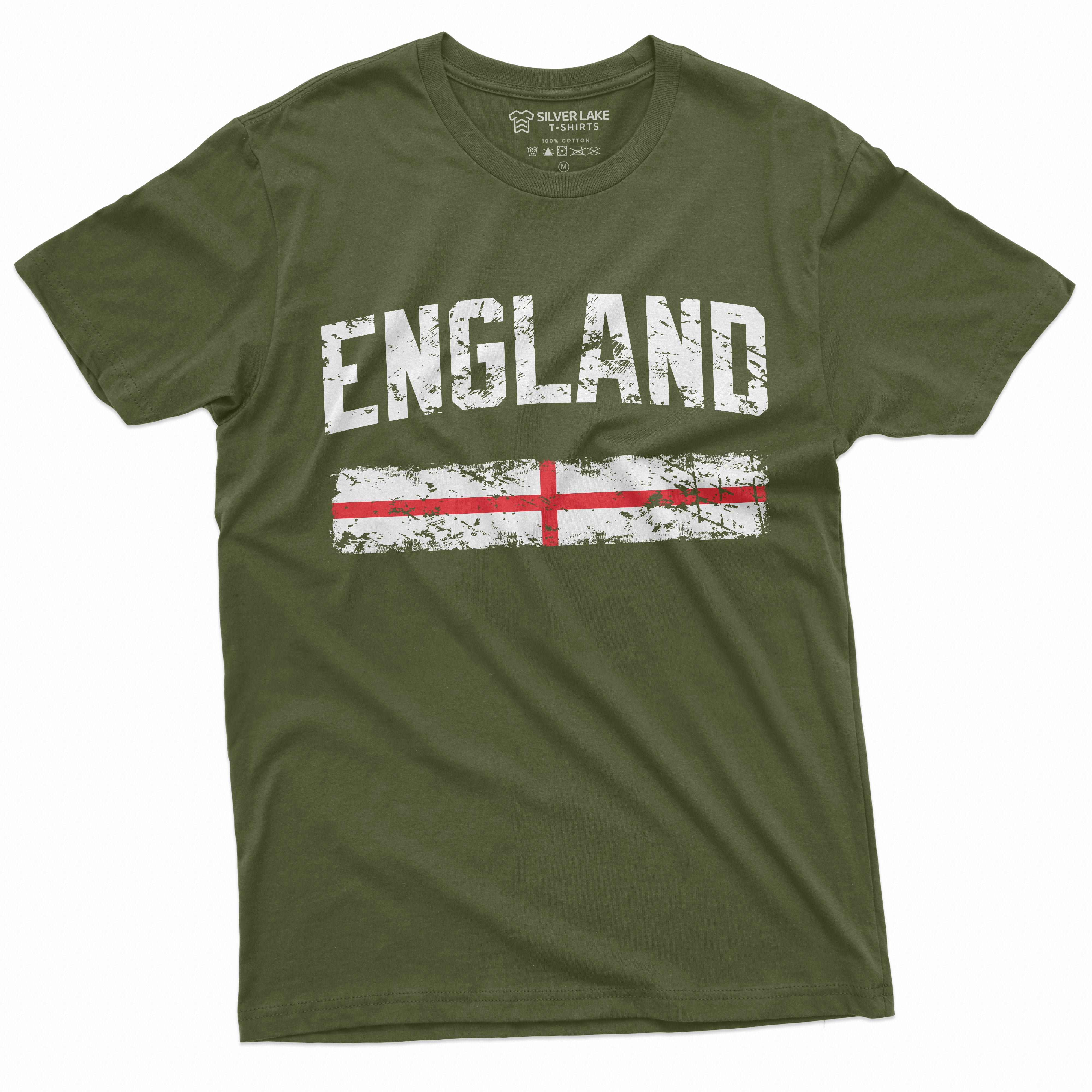England Tee Shirt Uk English Flag Banner Soccer Football Nationality ...