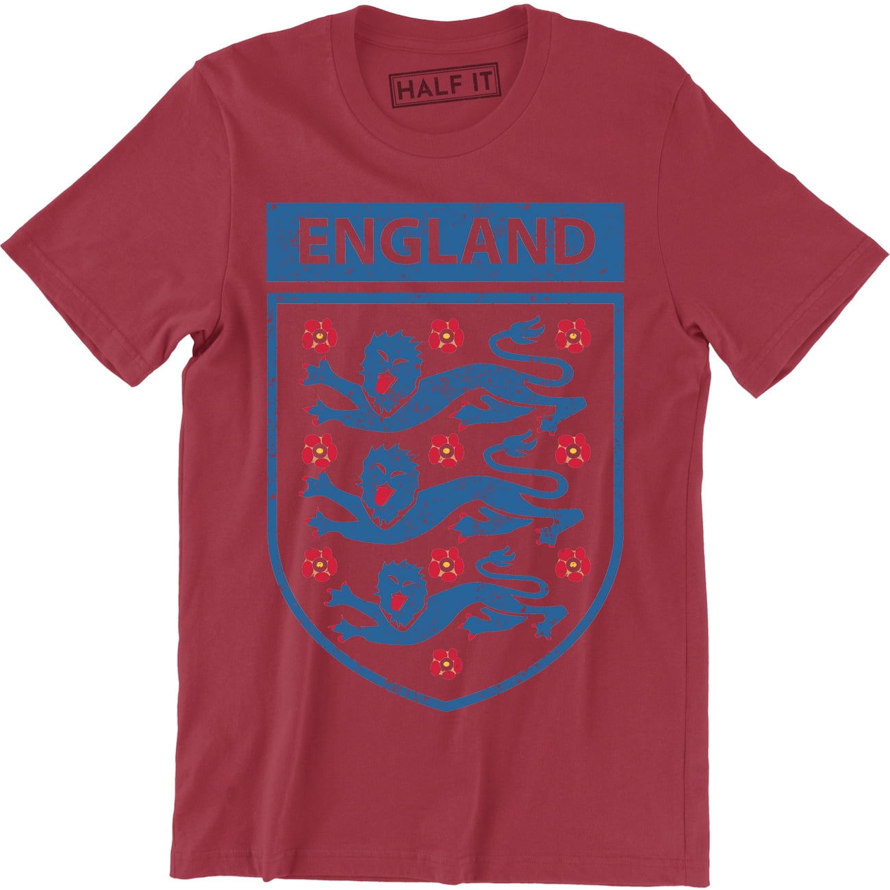 England Three Lions World Cup Team English Pride Fan Men's T-Shirt ...