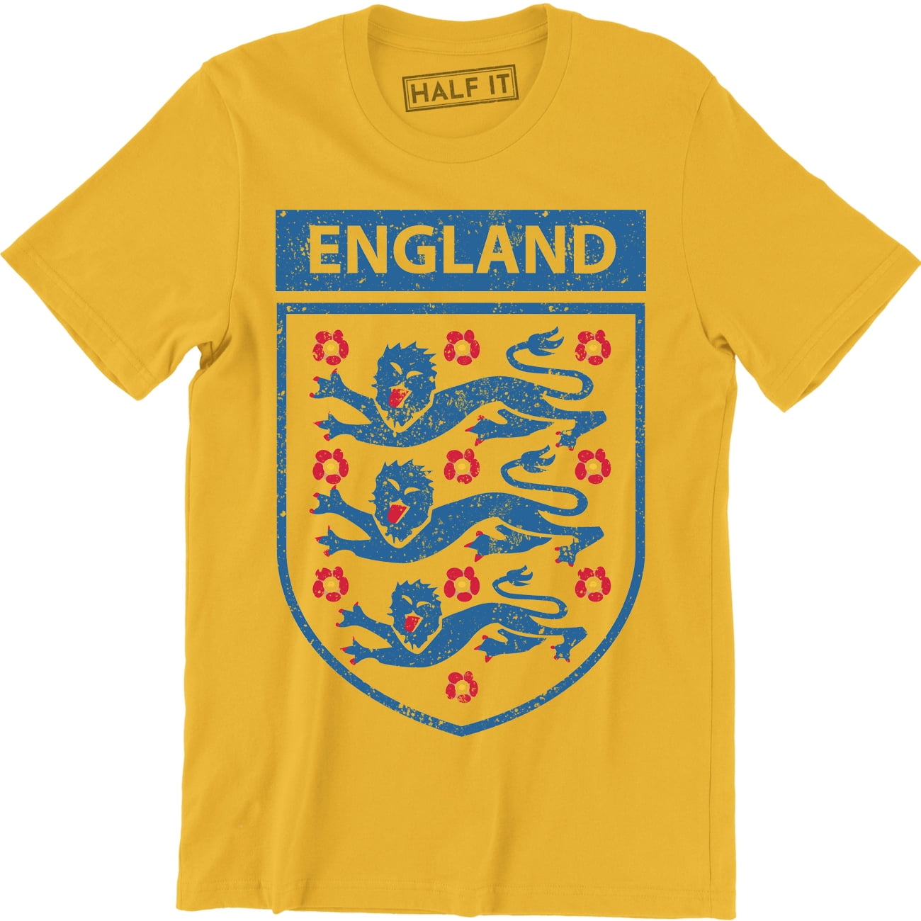 England Three Lions World Cup Team English Pride Fan Men's T-Shirt ...