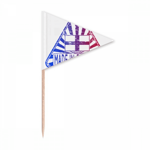 England UK Triangle Landmark Flag Toothpick Triangle Cupcake Toppers ...