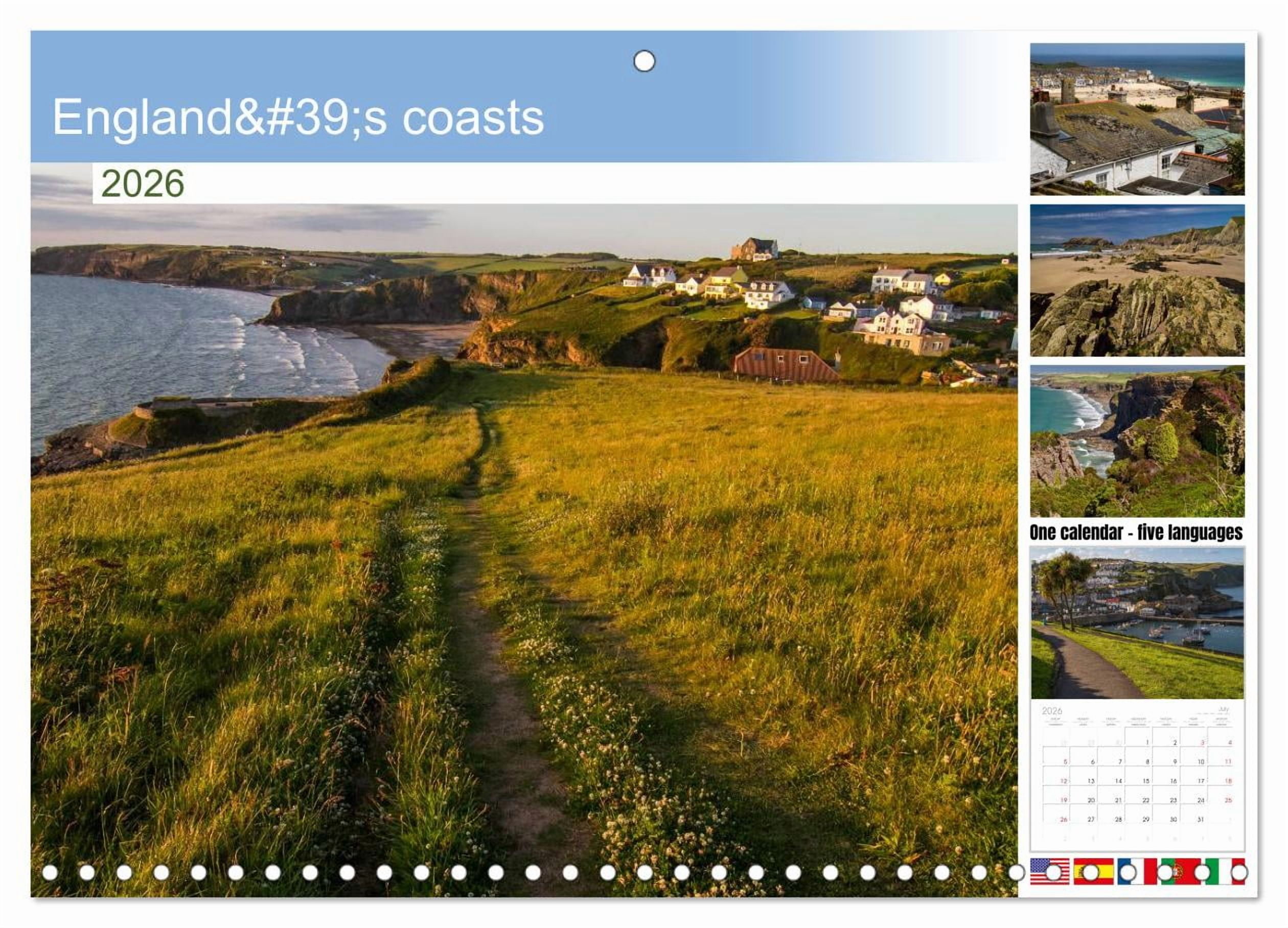 England's coasts (Monthly Wall Calendar 2026 11.7 x 16.5 (open ...