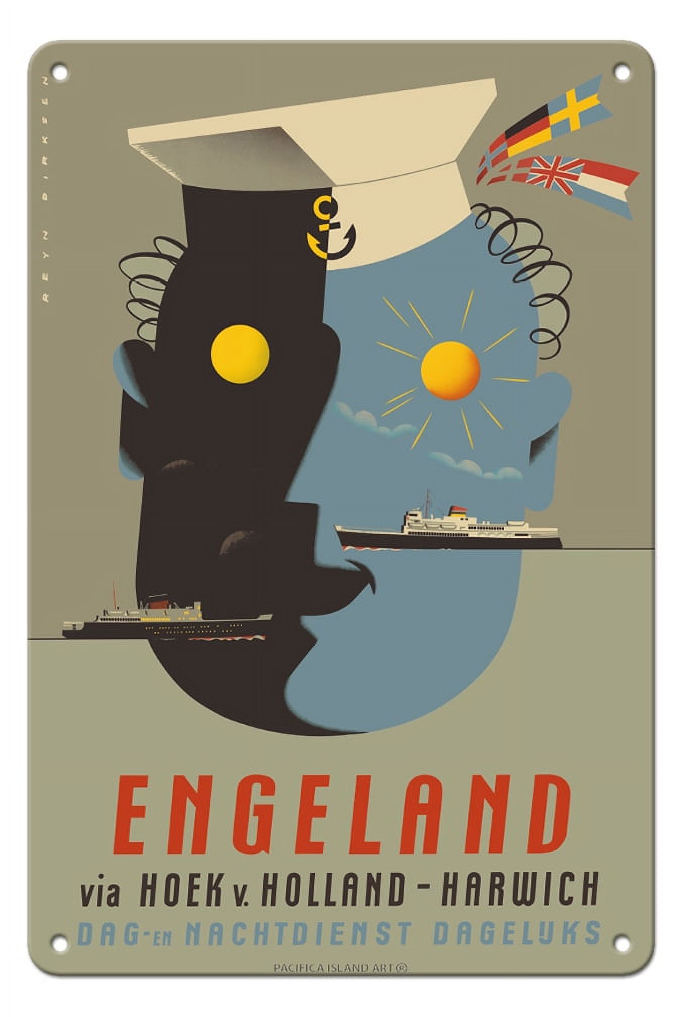 England to Harwich - Via Hoek van Holland - Vintage Ocean Liner Travel ...
