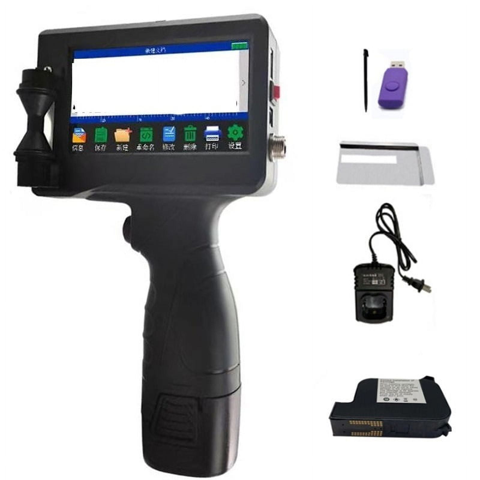 English 12.7mm Image Picture Code Serial Number Portable Mask Printer ...