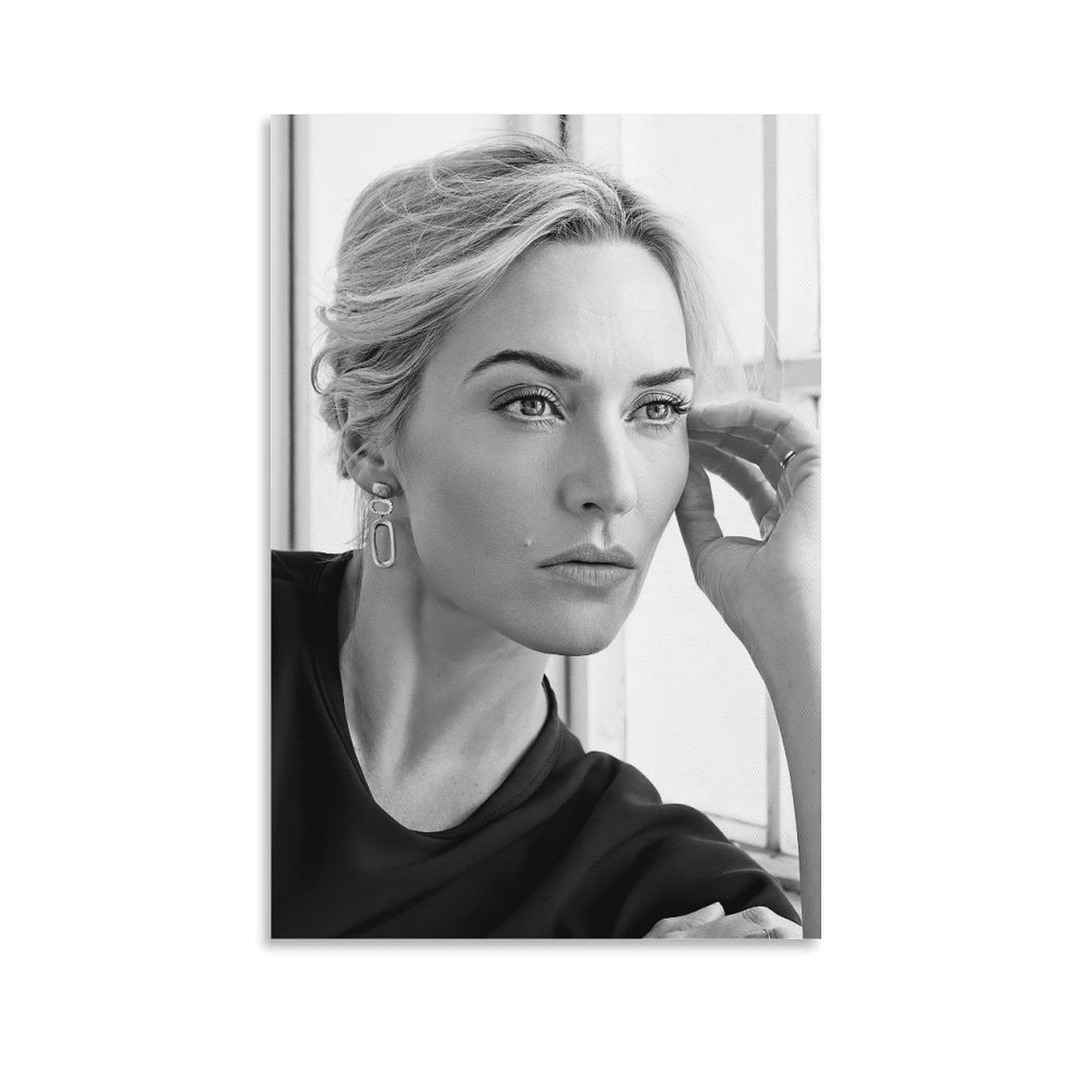 English Actress Kate Winslet Black And White Poster Home Decor Poster ...