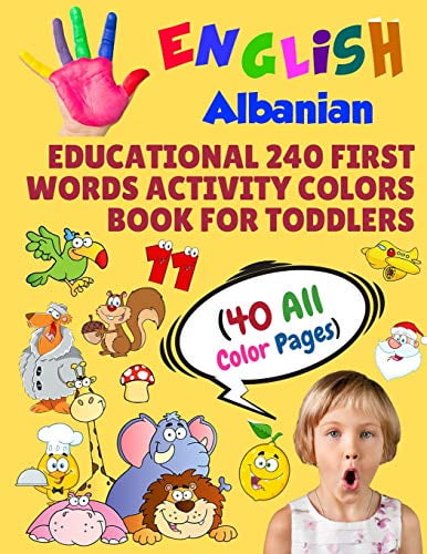 Pre-Owned English Albanian Educational 240 First Words Activity Colors ...