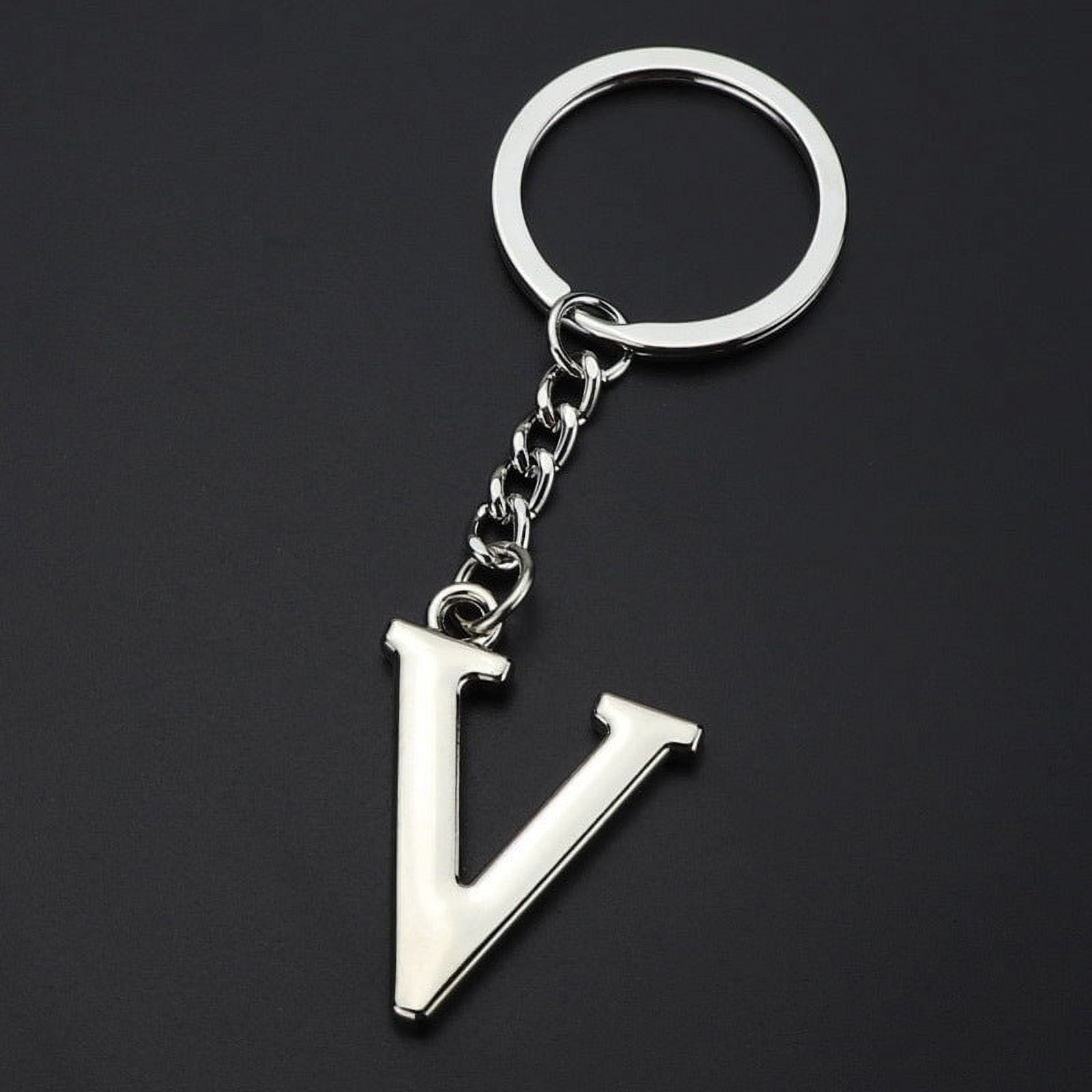 English Alphabet Keychain Keychain Personal Name Letter Pendant ...