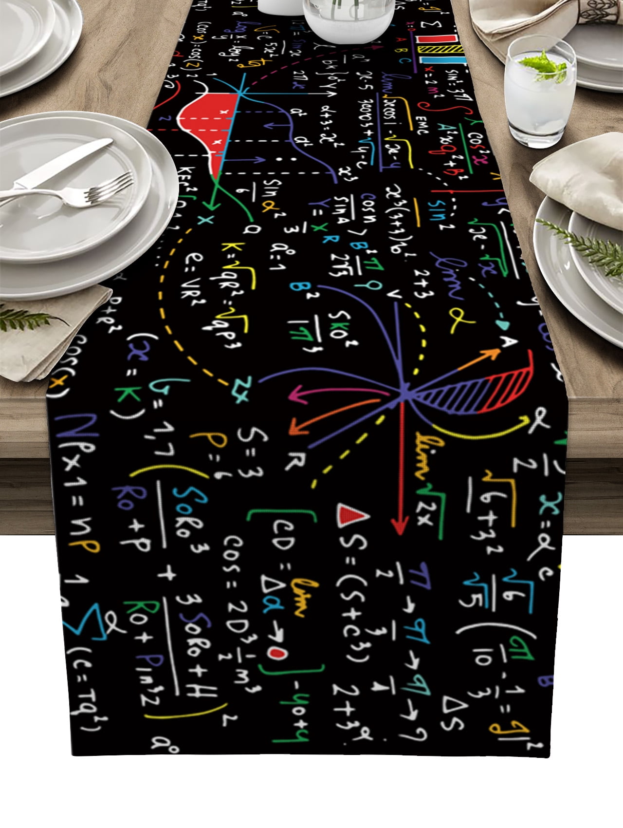 English Alphabet Texture Table Runner Home Wedding Banquet Festival ...