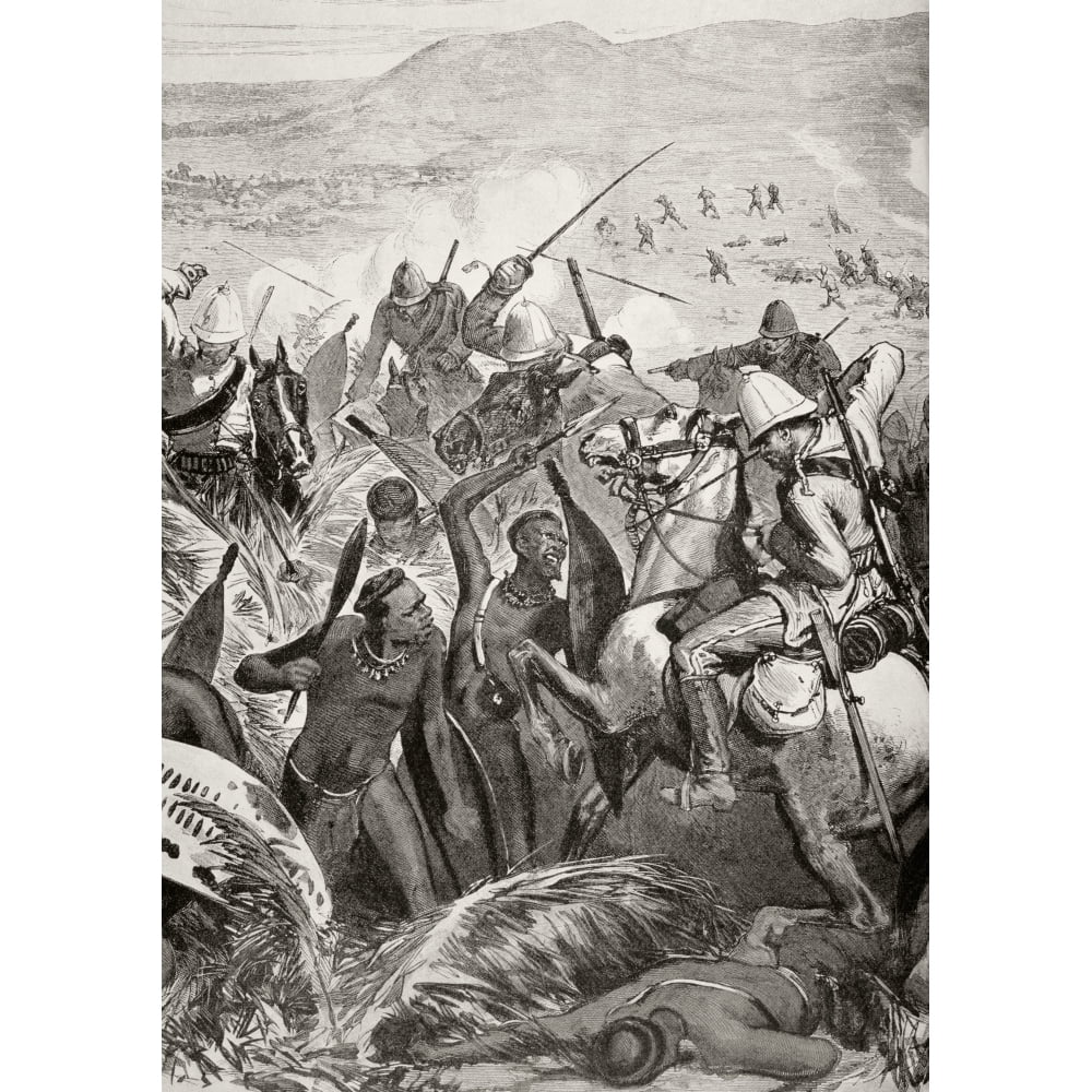 English And Zulus Clash At The Battle Of Ulundi During The Anglo-Zulu ...