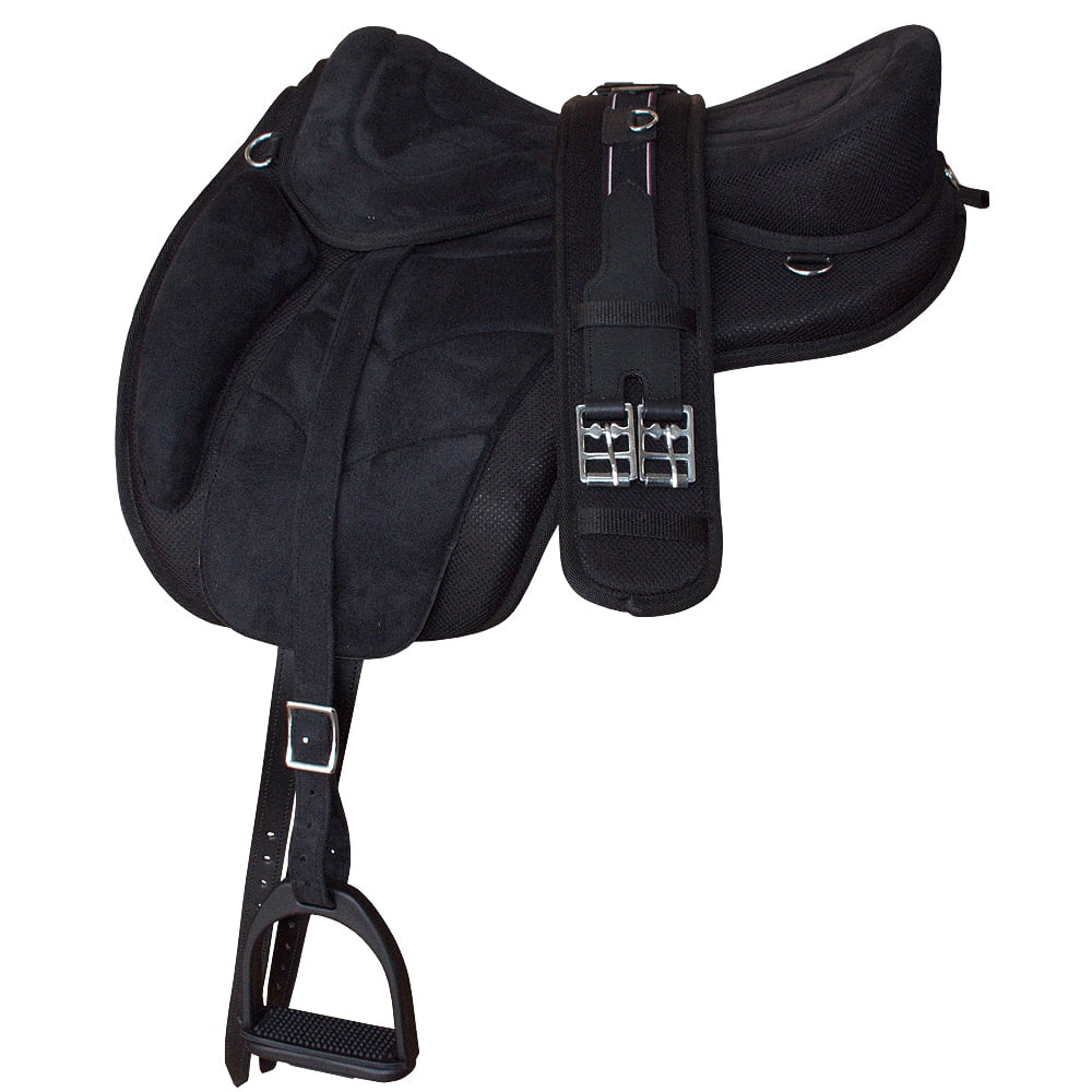 Hilason Western Bareback Horse Saddle Pad, Lightweight, Black, 18 In ...