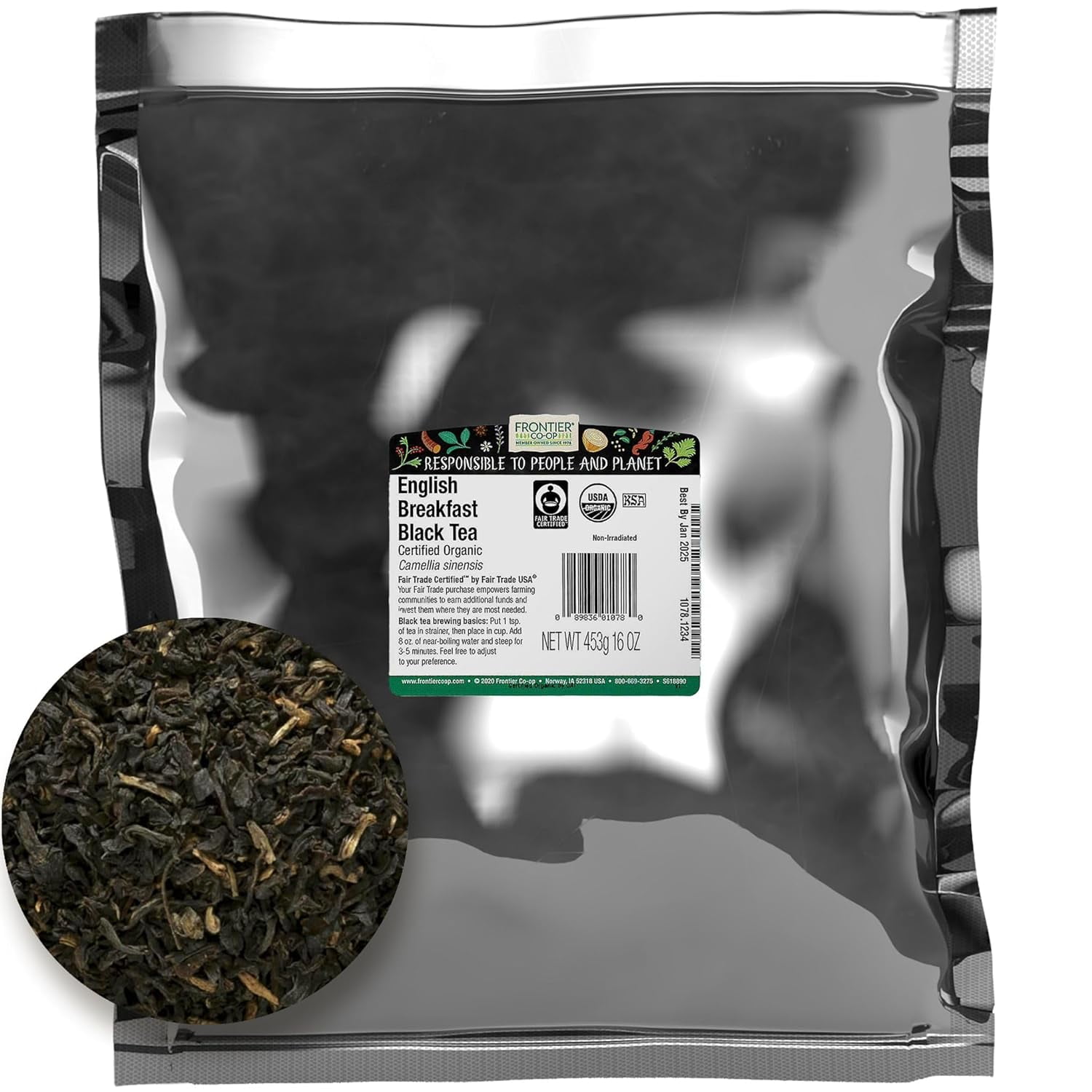 English Breakfast Black Tea, 1-Pound Bulk, Full, Robust, Malty Flavor ...