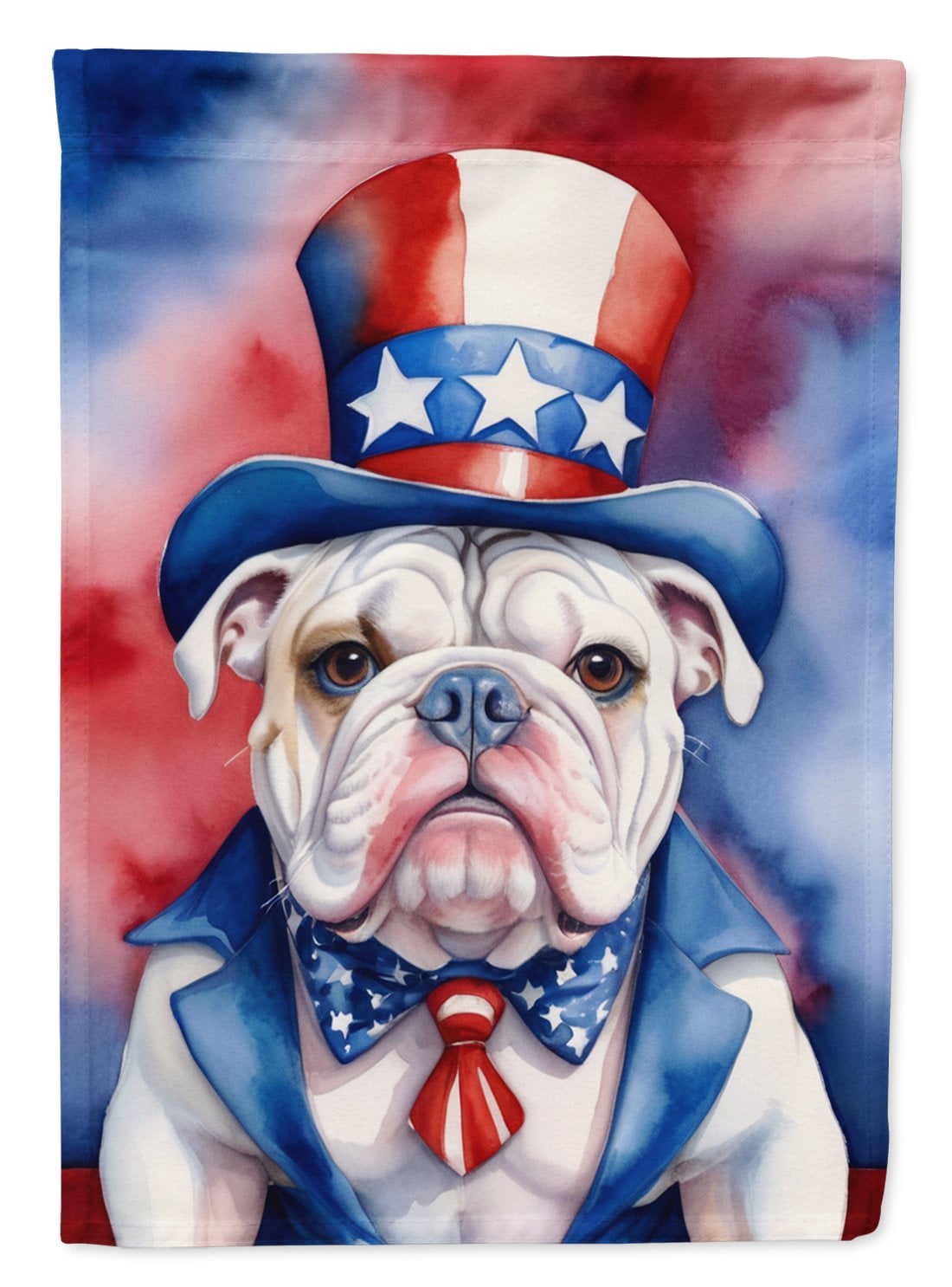 English Bulldog Patriotic American House Flag 28 in x 40 in - Walmart.com