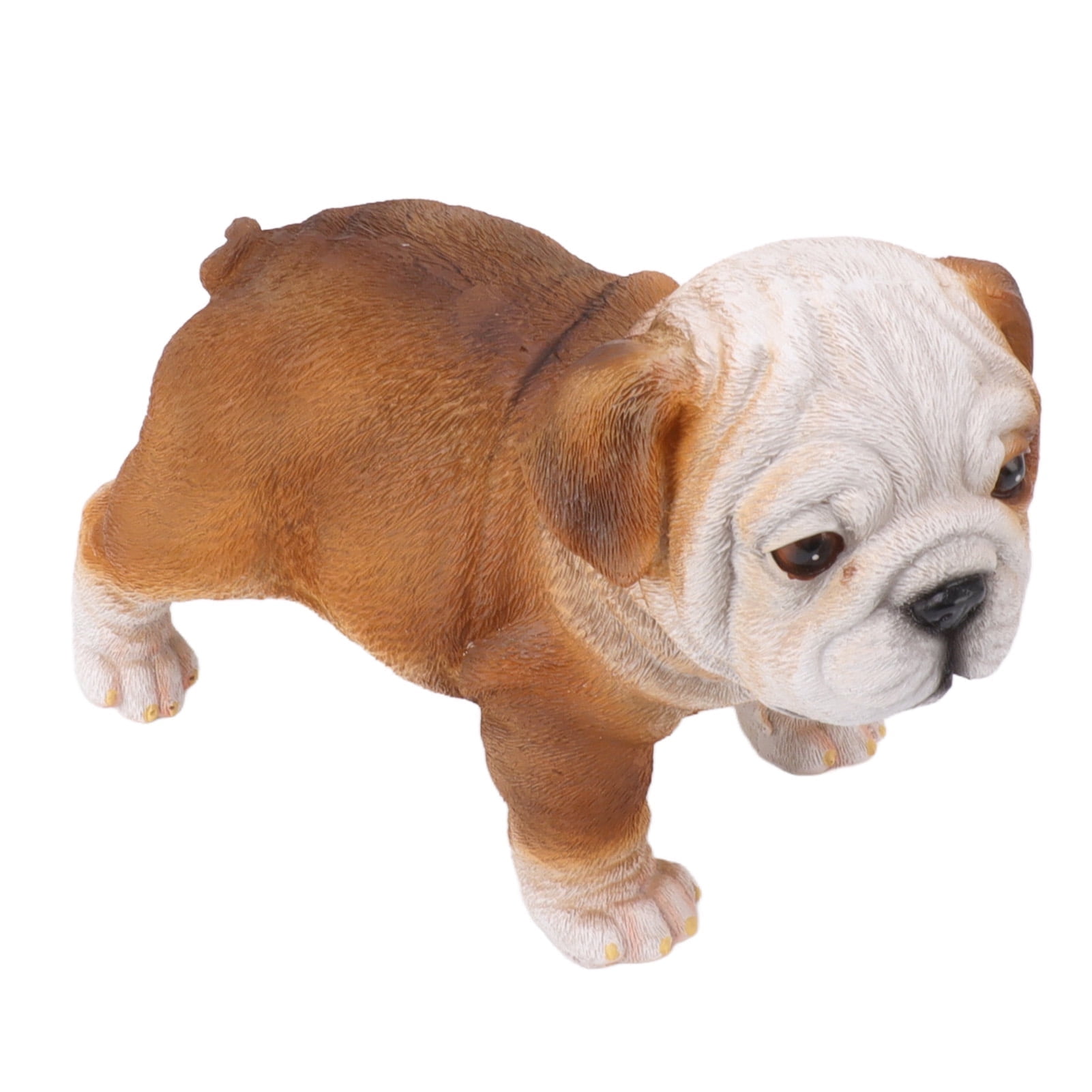 English Bulldog Puppy Statue, Lifelike Creative Cute Resin Bulldog ...