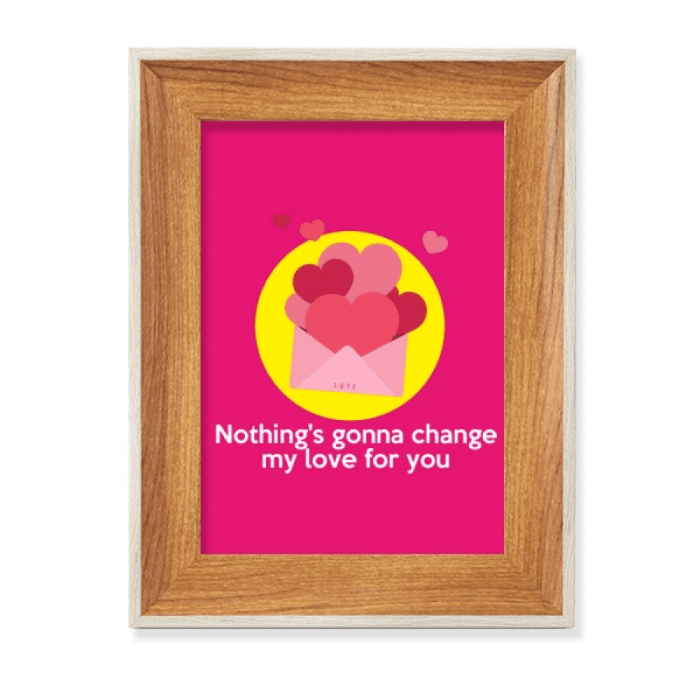 English Classic Emotional Lyrics Love Desktop Wooden Photo Frame ...
