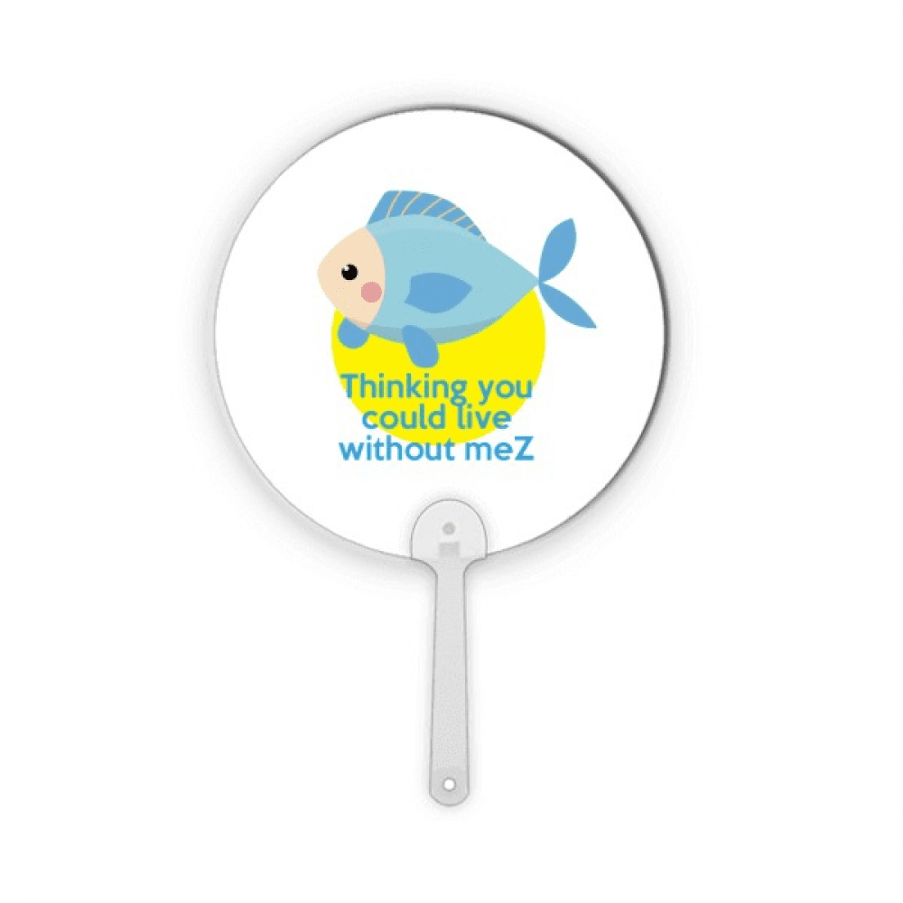 English Classic Emotional Lyrics Miss Plastic Round Handheld Fan ...
