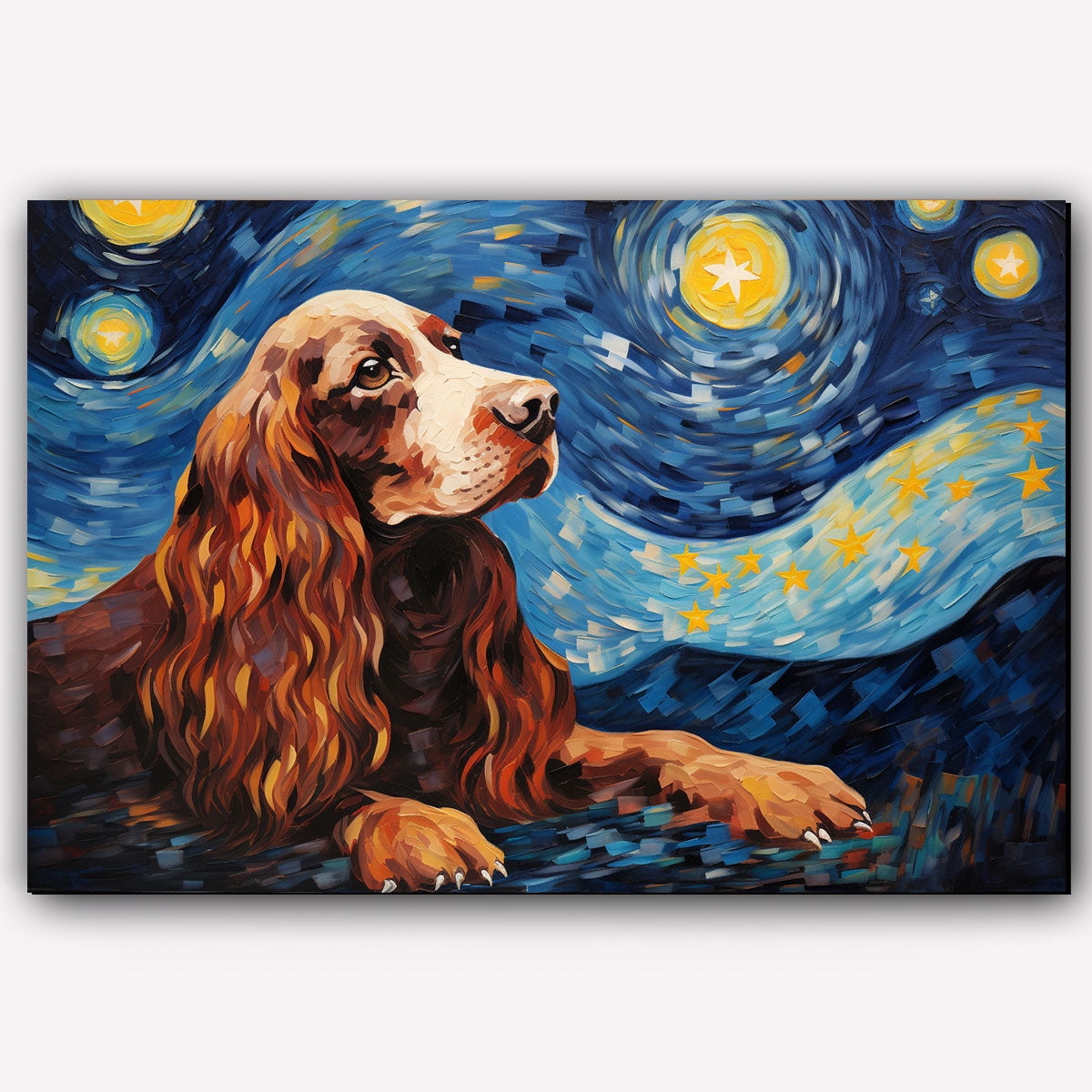 English Cocker Spaniel Art Decor Creative Dog Picture for Wall Decor ...