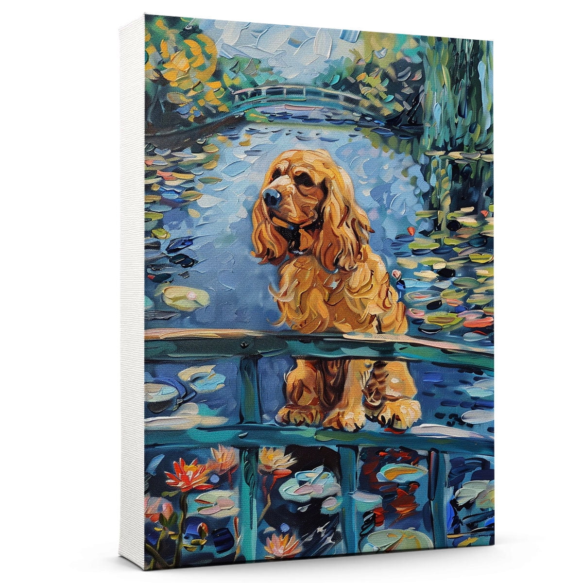 English Cocker Spaniel Art Print Poster, Dog Canvas, English Cocker ...