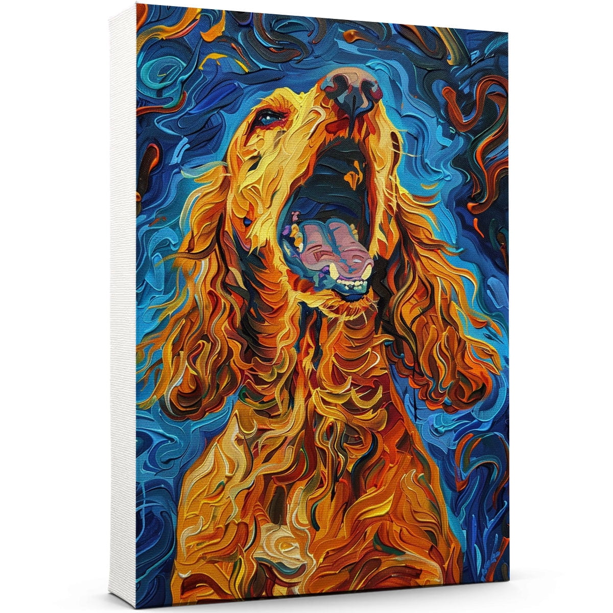English Cocker Spaniel Canvas Dog Funny Scream - English Cocker Spaniel ...