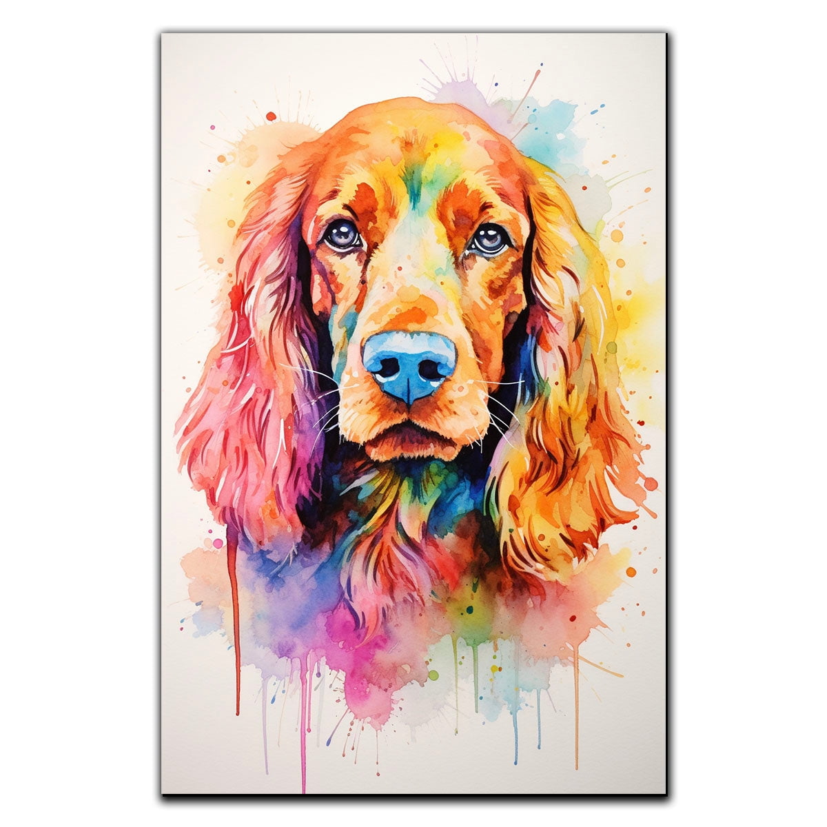 English Cocker Spaniel Canvas Wall Art Famous Oil Paintings Monets ...
