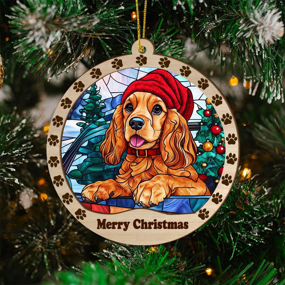 English Cocker Spaniel Christmas Dog Ornament, English Cocker Spaniel ...