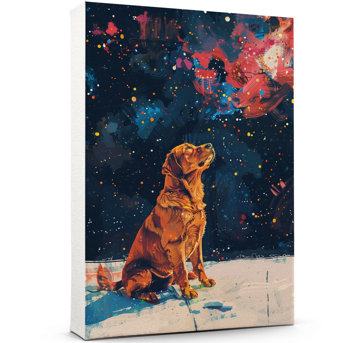 English Cocker Spaniel Dog Art Print Poster, Wall art Canvas Painting ...