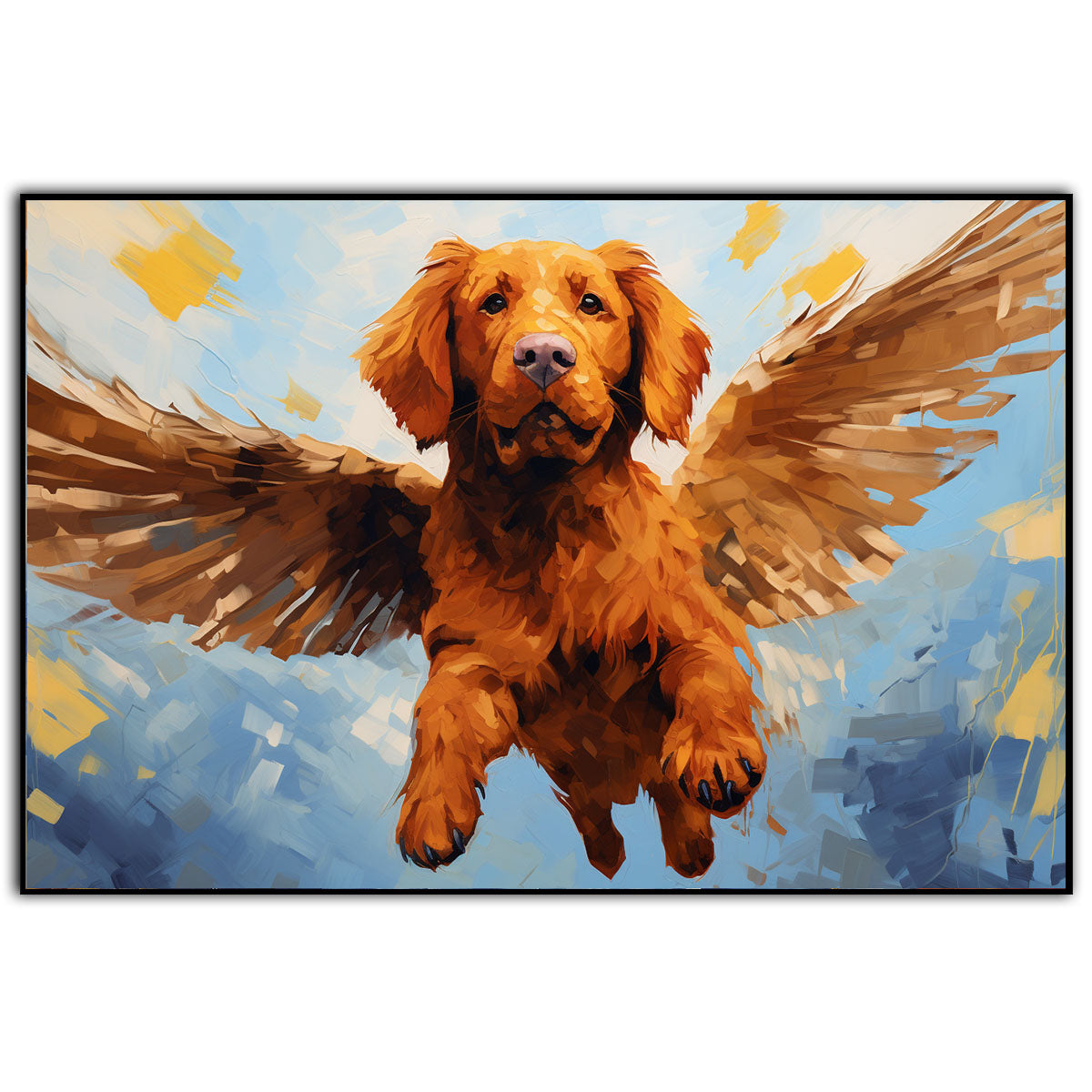 English Cocker Spaniel Dog Painting Memorial Canvas, Dog Breeds Canvas ...