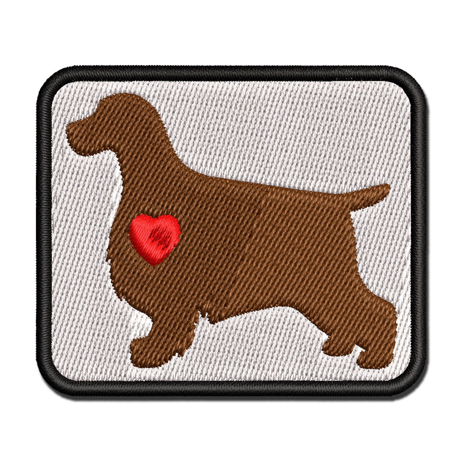 English Cocker Spaniel Dog with Heart Applique Multi-Color Embroidered ...