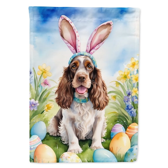 English Cocker Spaniel Easter Egg Hunt House Flag 28 in x 40 in ...