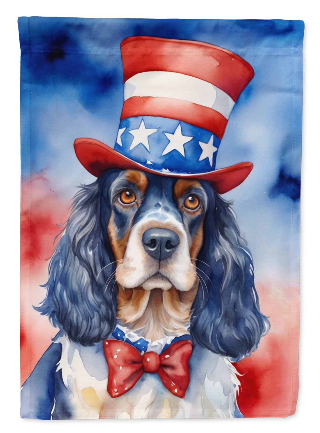 English Cocker Spaniel Patriotic Garden Flag 11.25 in x 15.5 in ...