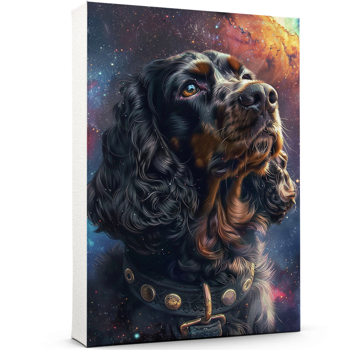 English Cocker Spaniel Space Poster Wall Art Funny Dog - English Cocker ...