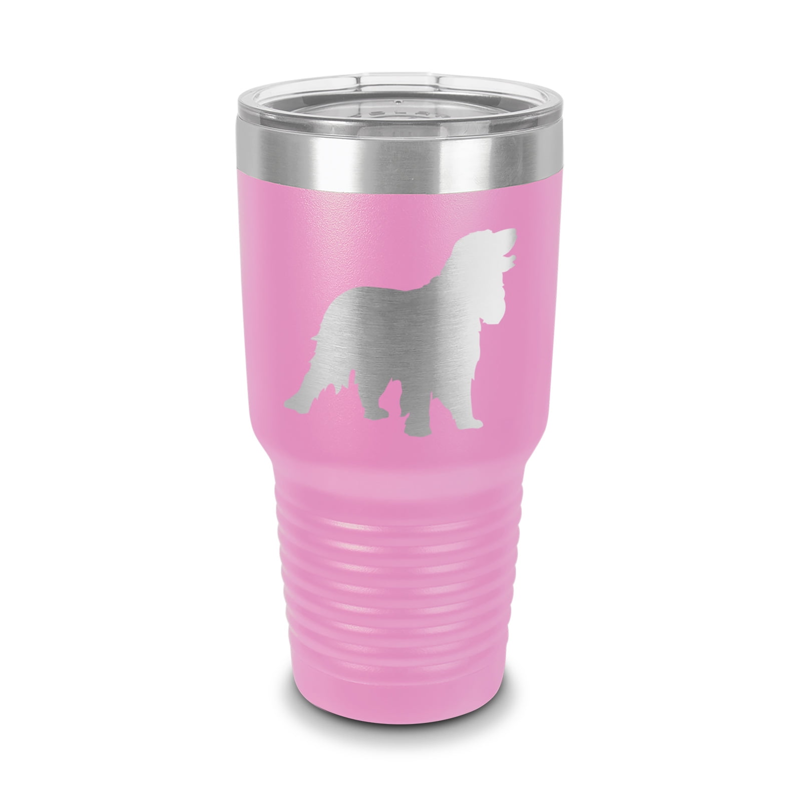 English Cocker Spaniel Tumbler 30 oz - Laser Engraved w/ Clear Lid ...