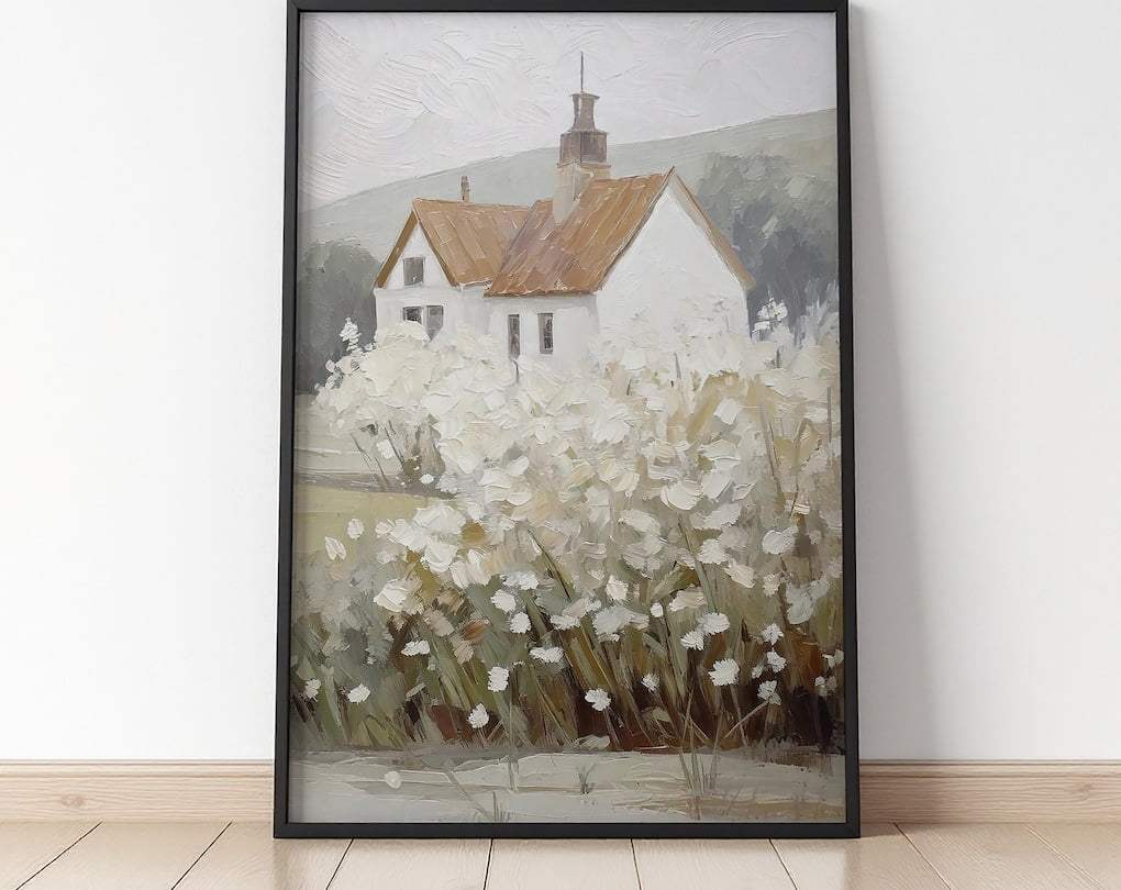 English Countryside Cottagecore Art Cottage Painting Countryside ...