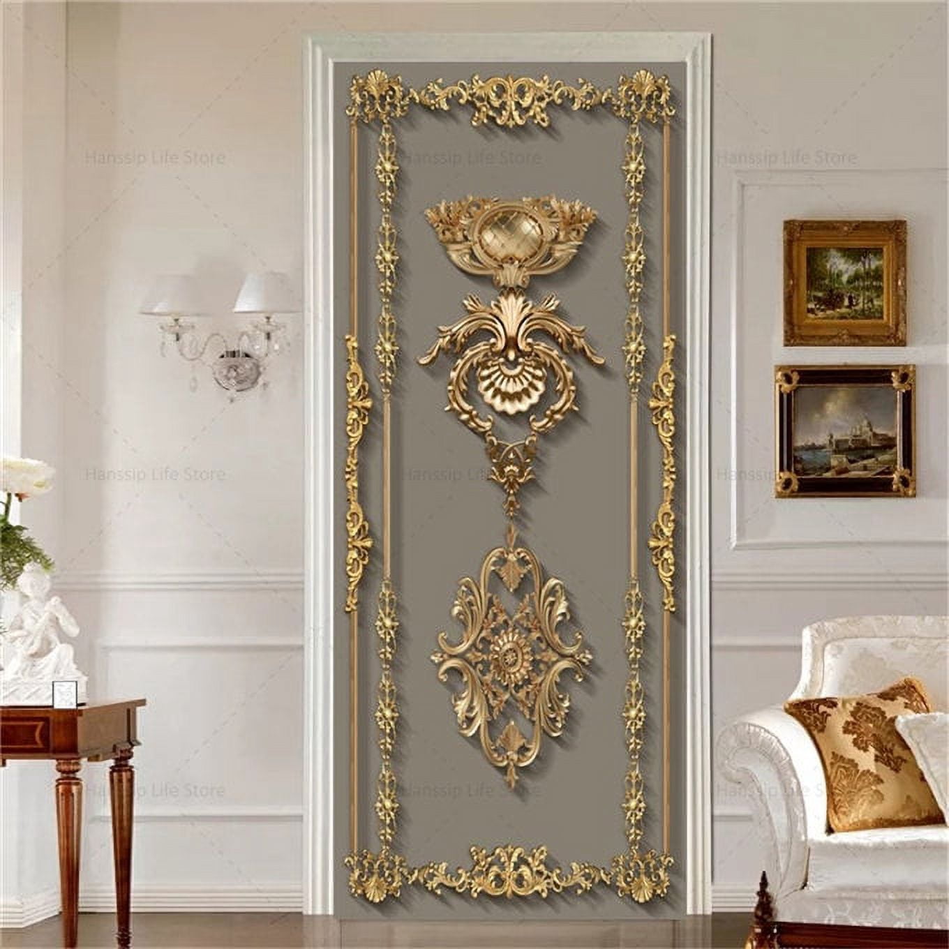 English Door Stickers European and American Style DIY Self-adhesive PVC ...