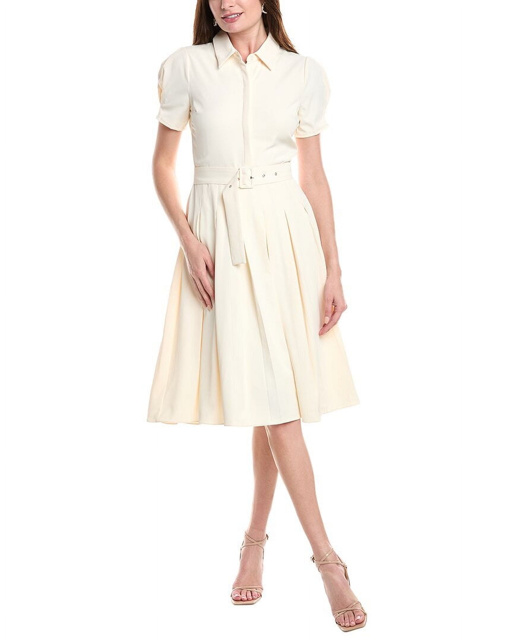 English Factory womens Belted Midi Dress, m, White - Walmart.com