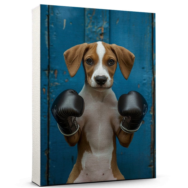 English Foxhound Cute Dog Boxing Canvas Canvas – Retro English Foxhound ...