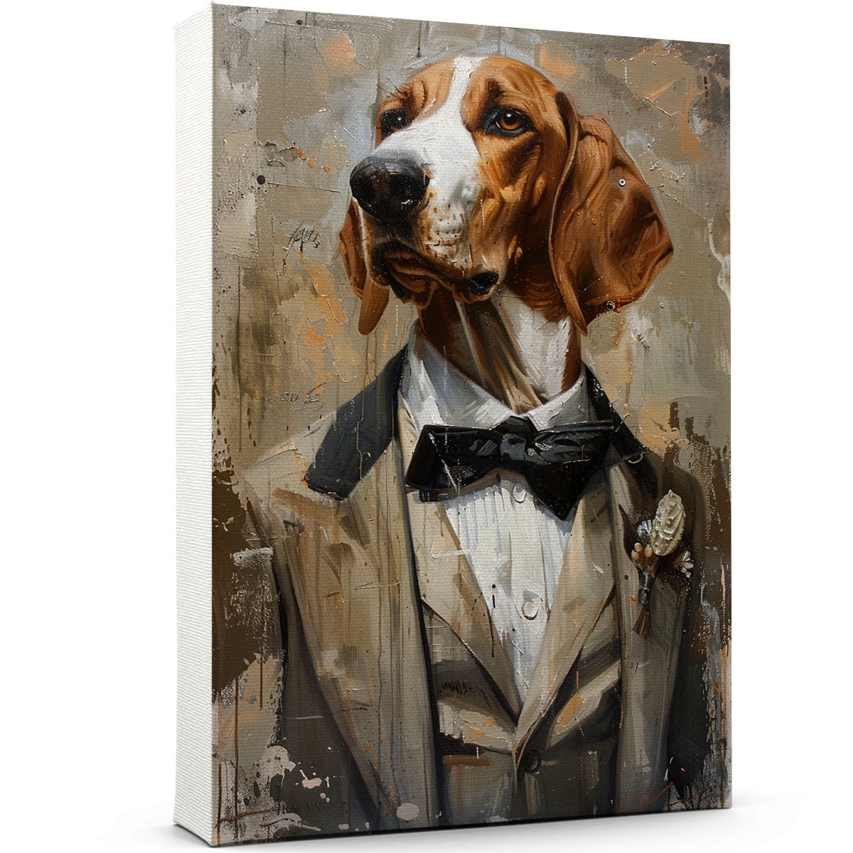 English Foxhound Wall Art Abstract Dog Posters - English Foxhound Dog ...