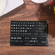HQRP English QWERTY Laminated Keyboard Stickers for All PC & Laptops ...